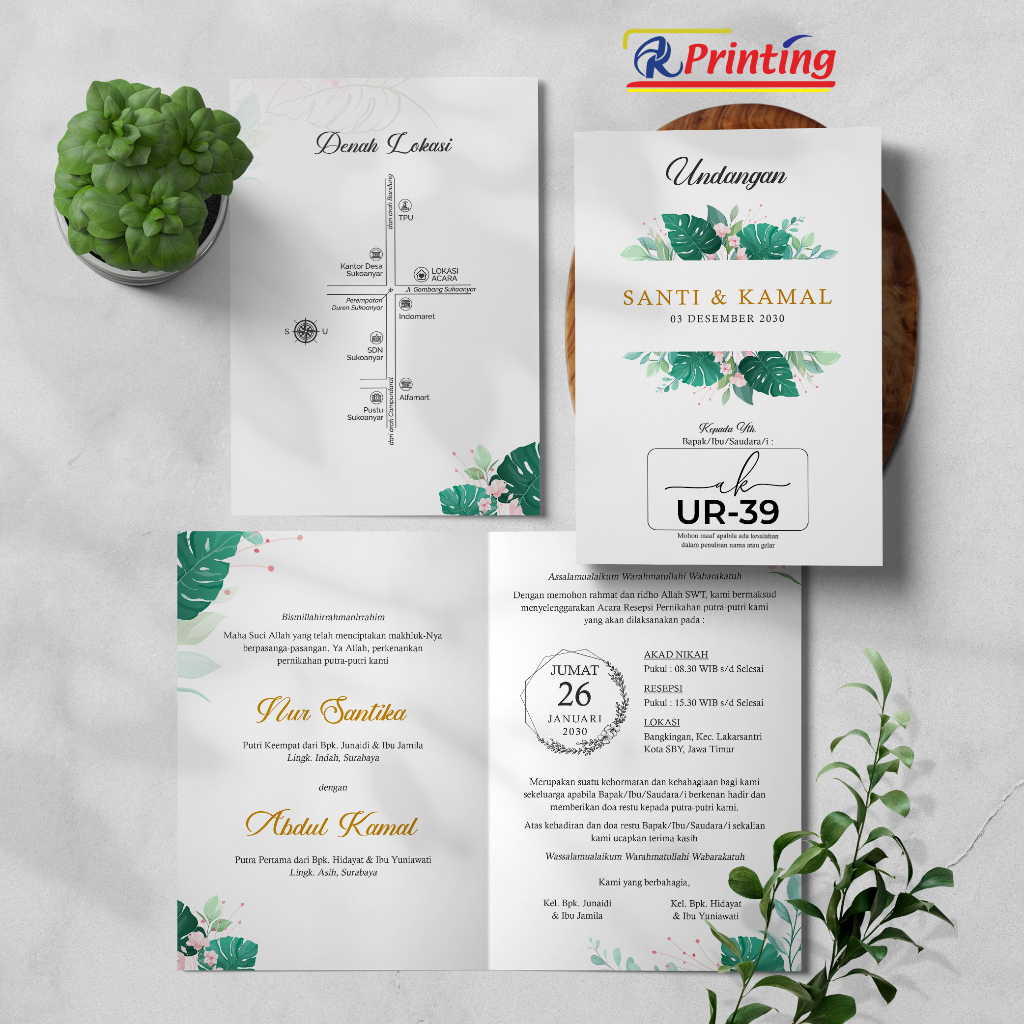 Jual Undangan Pernikahan amplop / Undangan Simpel / Wedding invitation ...