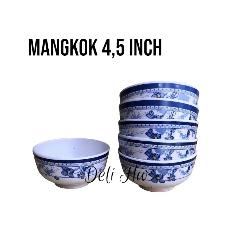 Jual Mangkok Melamin Bunga 4,5Inch , Mangkuk Kuah Sop Mie Kecil ...