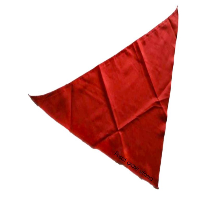 Jual Slayer syal scraft segitiga merah paskibraka bahan satin halus ...