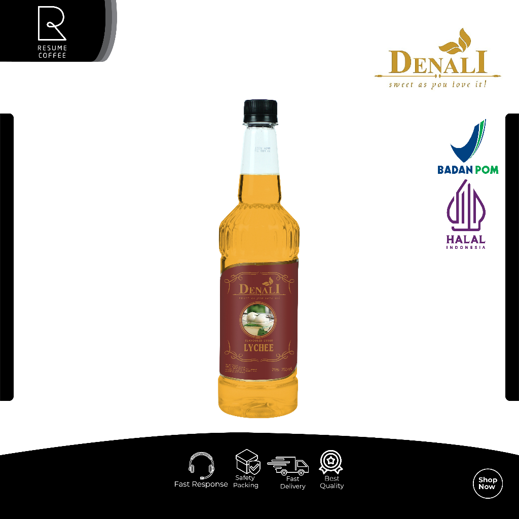 Jual Denali Syrup - Lychee / Leci 750ml | Shopee Indonesia