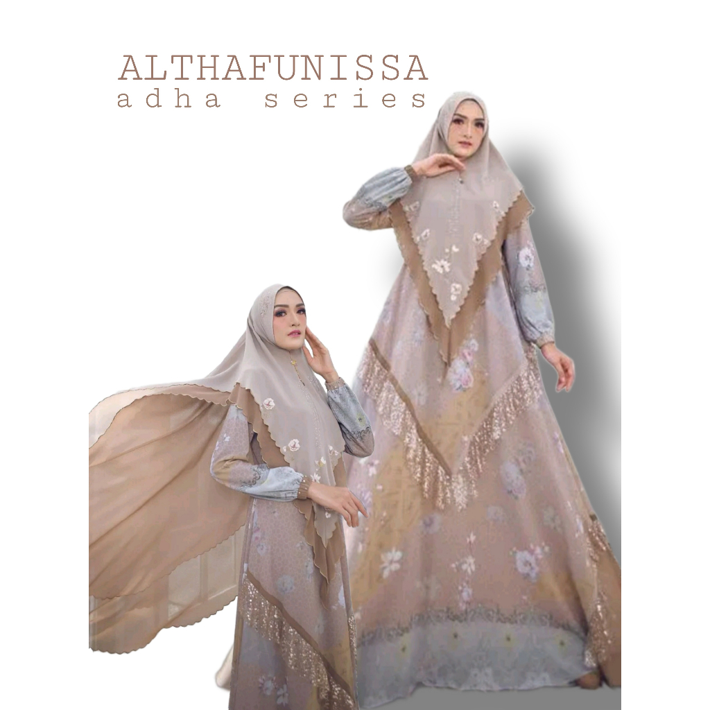 Jual ALTHAFUNISSA SYARI I ADHA SERIES I DREAM BELLE I BAJU SET MUSLIMA ...