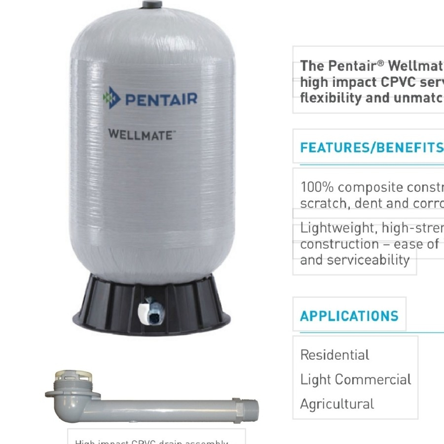 Jual PRESSURE TANK RO WELLMATE USA WM-14 178L | Shopee Indonesia