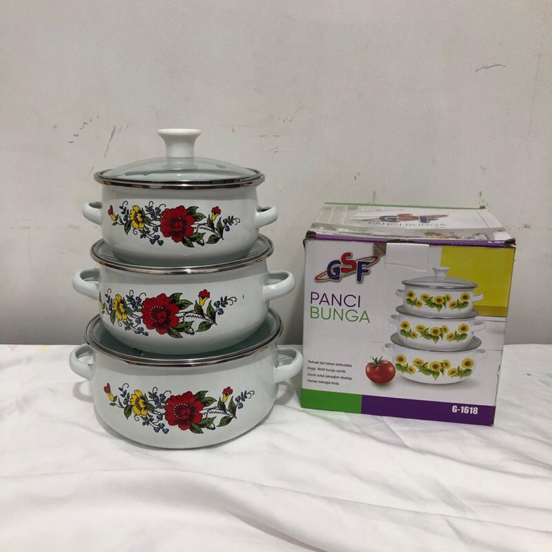 Jual Panci set bunga GSF G-1618 | Shopee Indonesia