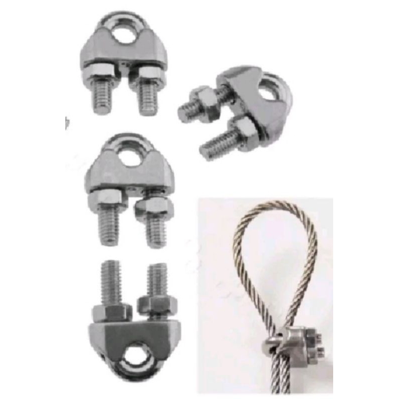 Jual KLEM SELING 8MM / KLEM SELING WIRE CLIP 8 MM / KUKU MACAN 8 MM ...