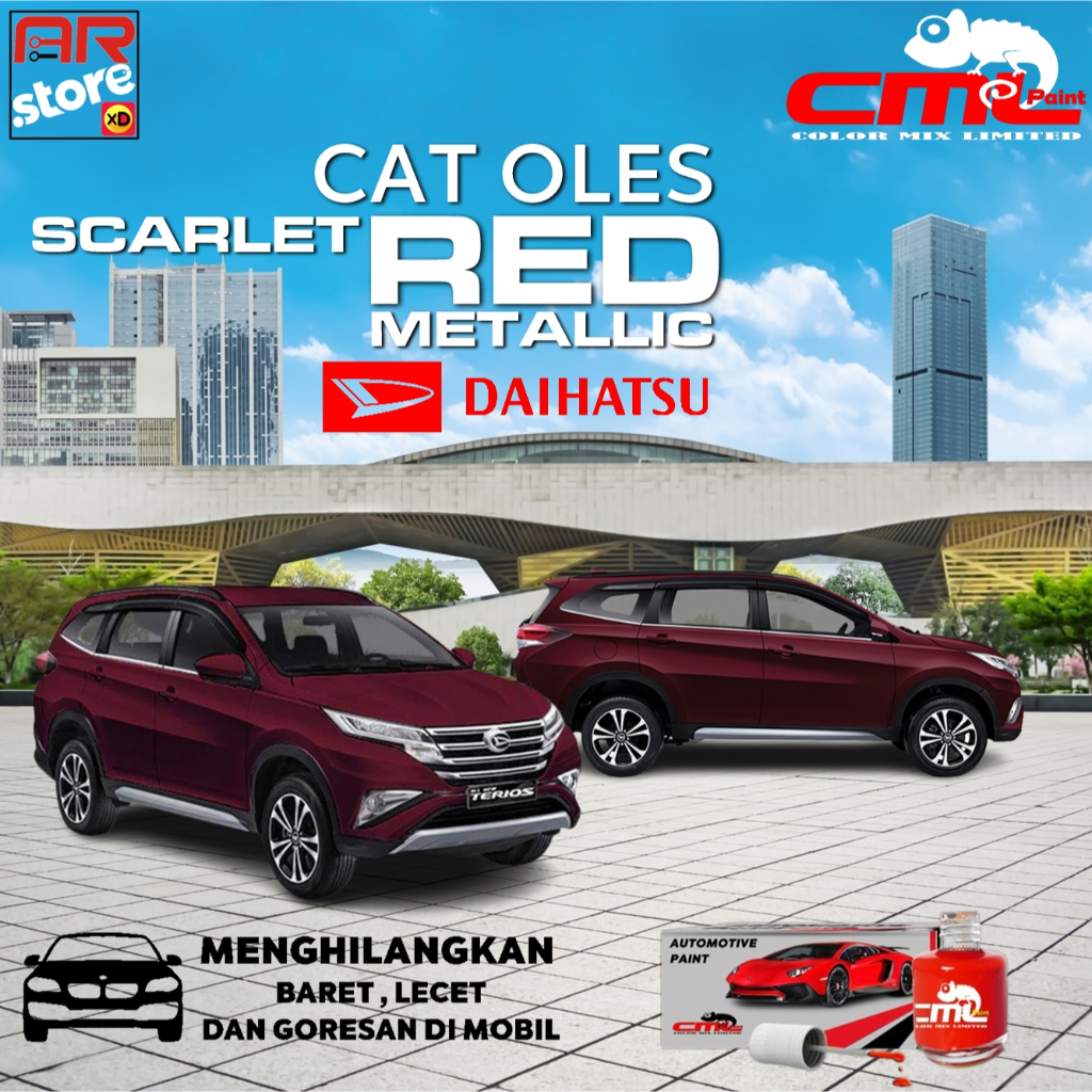 Jual Daihatsu Scarlet Red Metallic CML Cat Oles Mobil | Shopee Indonesia
