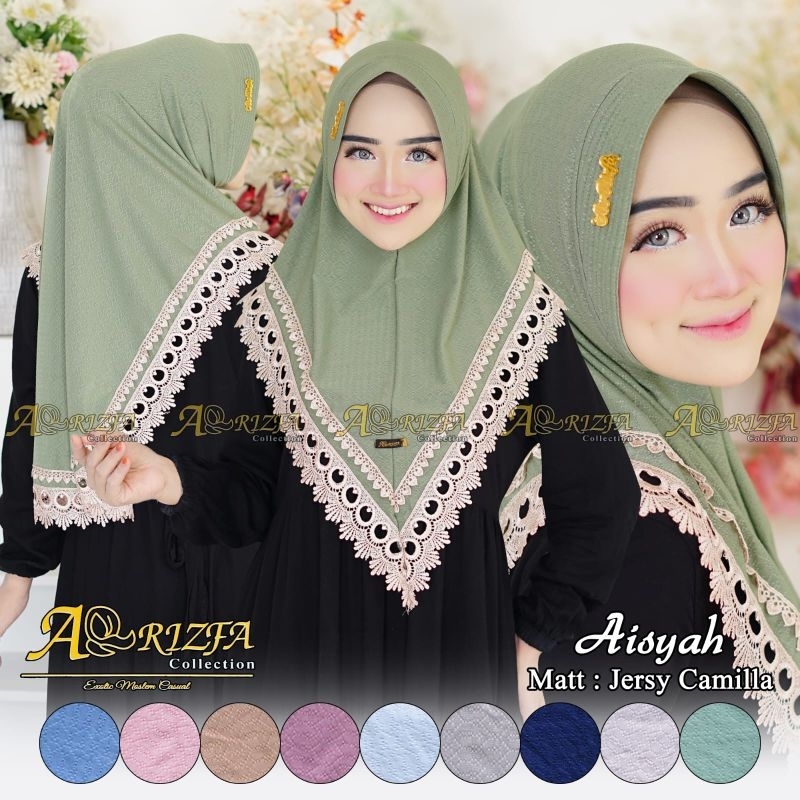 Jual Jilbab Khimar Instan Aisyah Camilla Ori Arrizfa Hijab Shopee