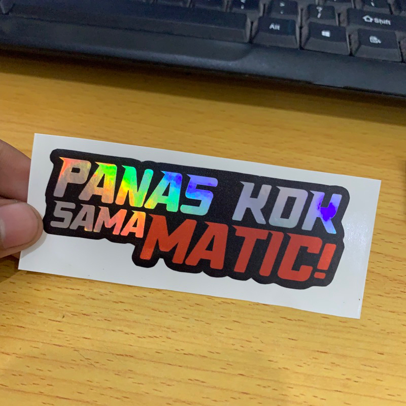 Jual Stiker panas kok matic hologram (uk.10x4) | Shopee Indonesia