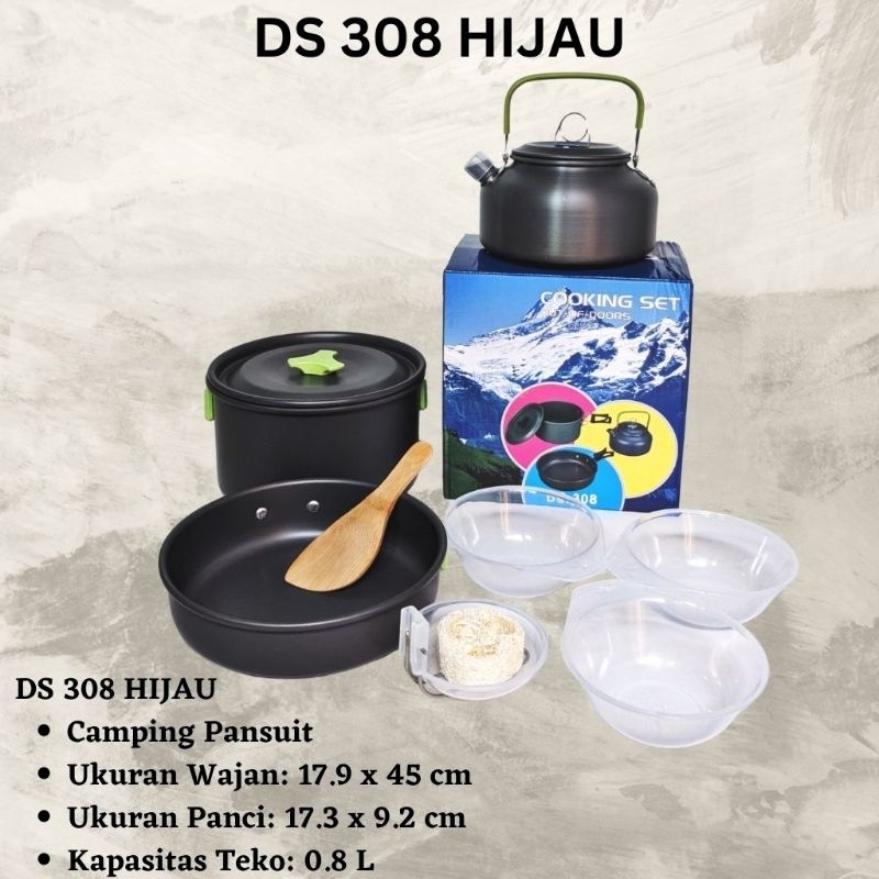 Jual Nesting DS 308 WH 308 Cooking Set Alat Masak Outdoor Alat Masak ...