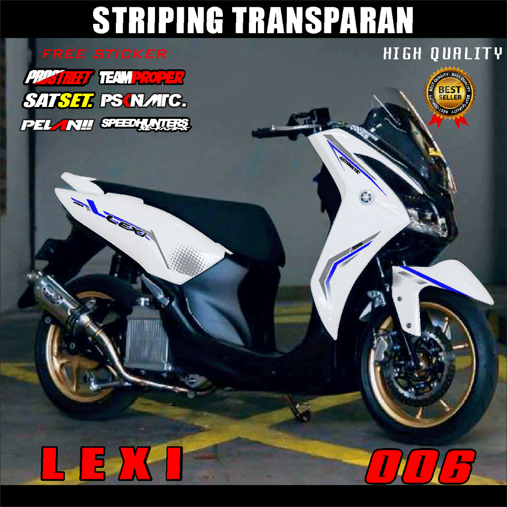 Jual STRIPING TRANSPARAN YAMAHA LEXI VARIASI LIST MOTOR DESAIN ...