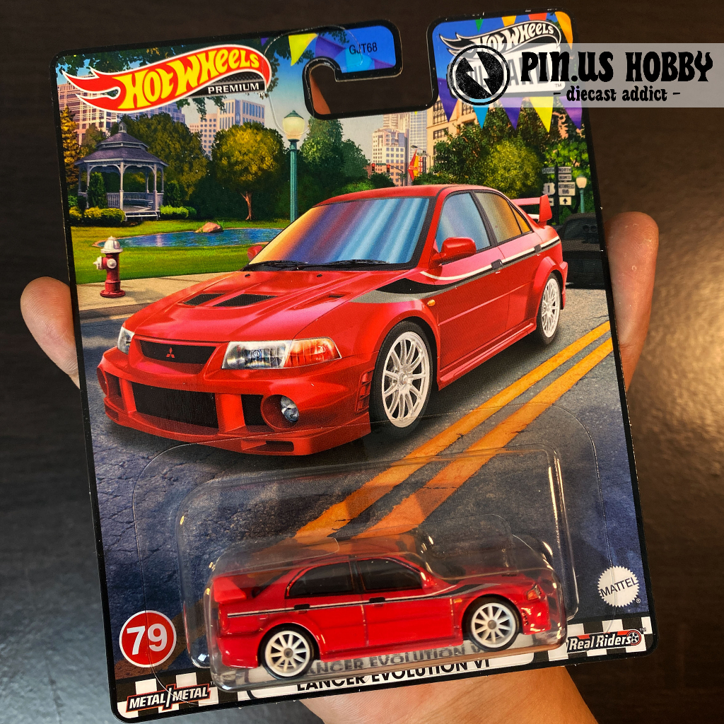 Jual HOT WHEELS PREMIUM MITSUBISHI LANCER EVOLUTION VI MERAH RED ...
