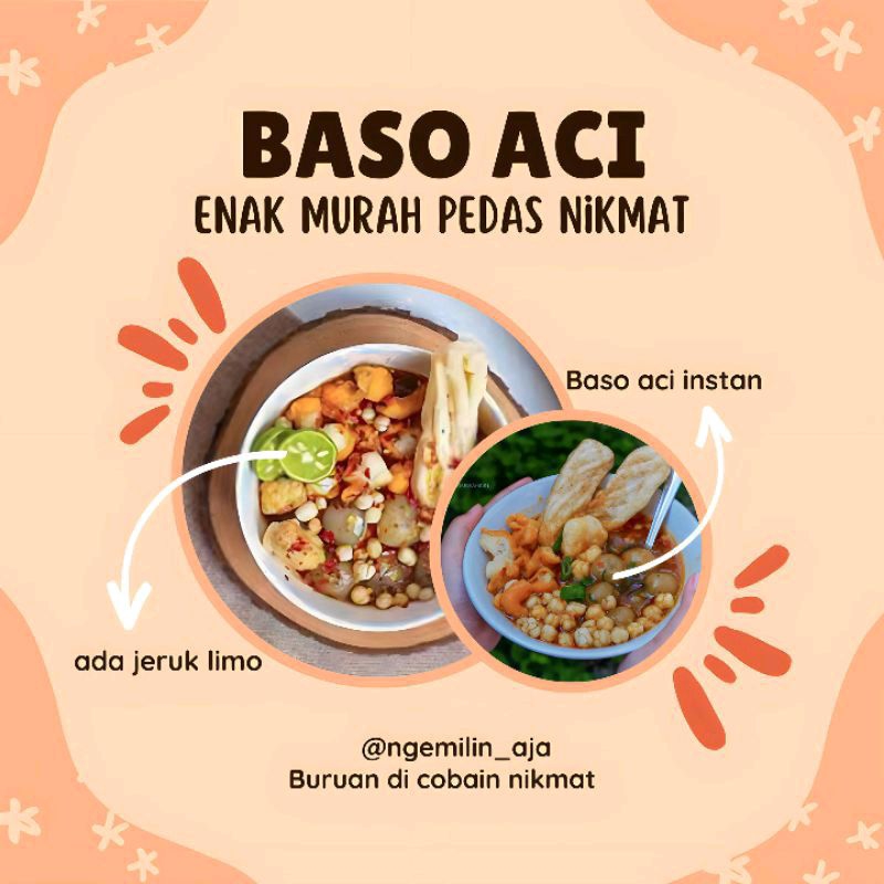 Jual Baso Aci Ayam Suwir/Baso Aci Mini Instan | Shopee Indonesia