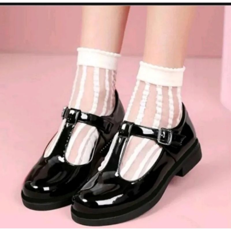 Jual sepatu dokmar anak perempuan TERLARIS /sepatu sekolah polos&fita ...