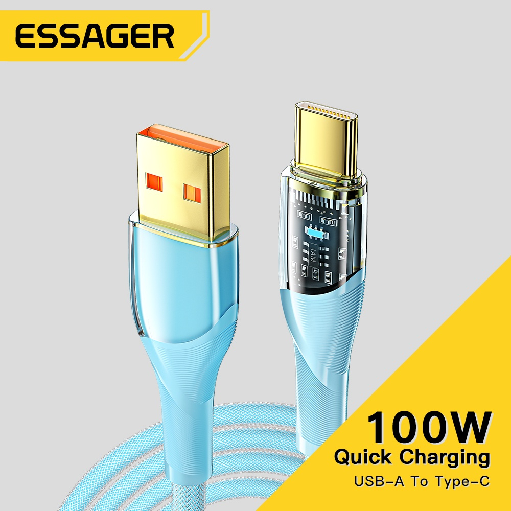 Jual Essager Kabel Charger USB To Type C Data Cable Fast Charging 7A 100W Oppo Vivo Realme ...
