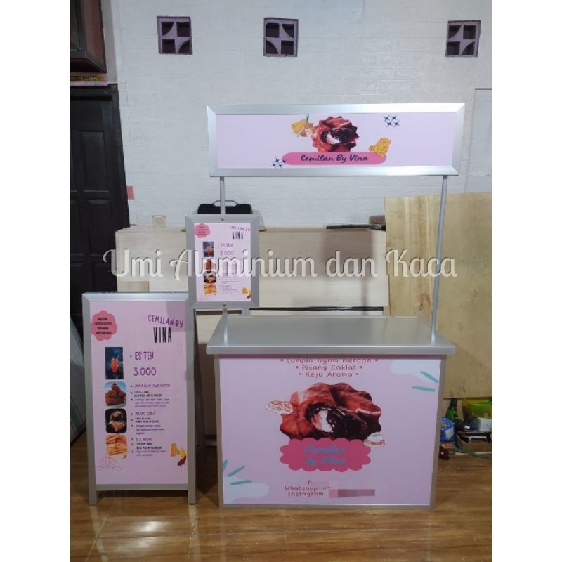 Jual booth portable 100 x 40 dan signboard | Shopee Indonesia