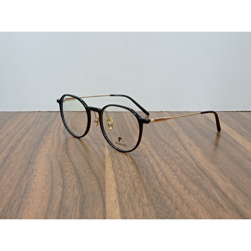 Jual frame kacamata pria wanita vintage classic G8013 black glossy ...