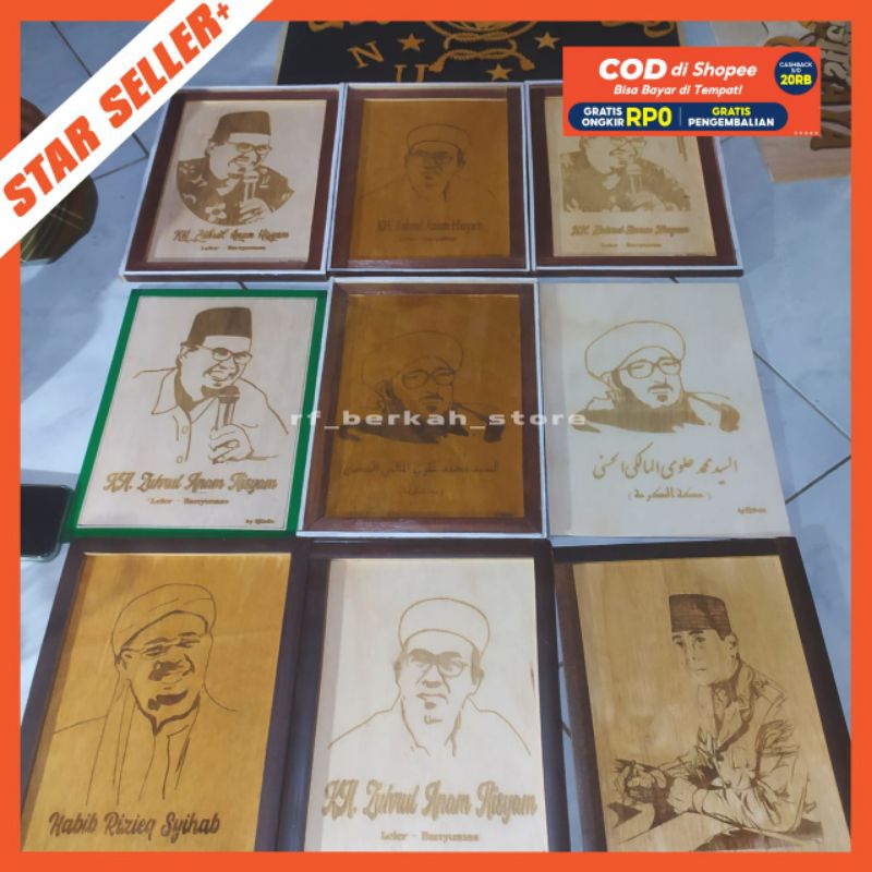 Jual Lukisan Foto Grafir laser Cutting phyrography metode bakar ukuran ...