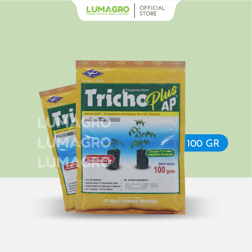 Jual Fungisida Tricho Plus AP 100gr Trichoderma Harzianum Pengendali ...