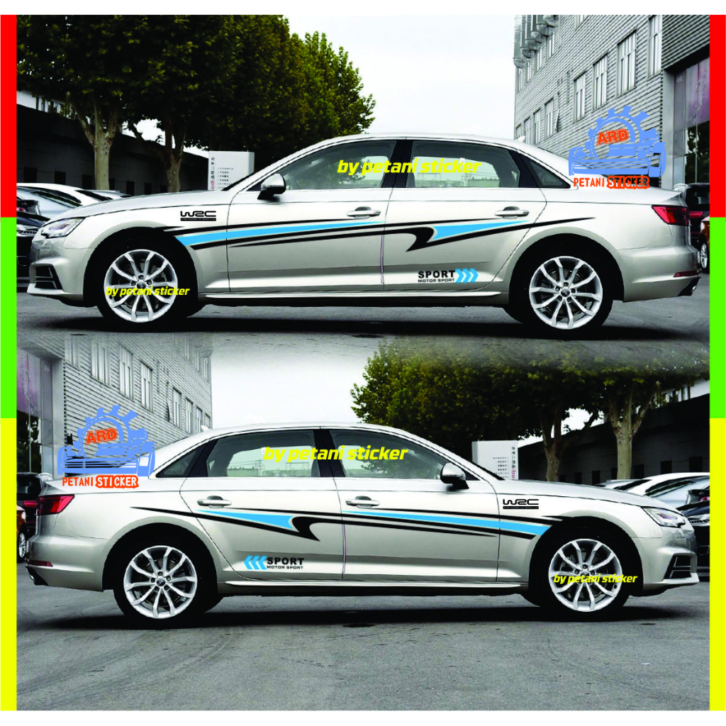 Jual stiker sticker mobil toyota vios sedan bmw corolla civic body ...