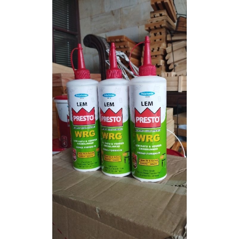 Jual LEM PRESTO WRG 600 gram / LEM KAYU / LEM EKSTERIOR INTERIOR ...