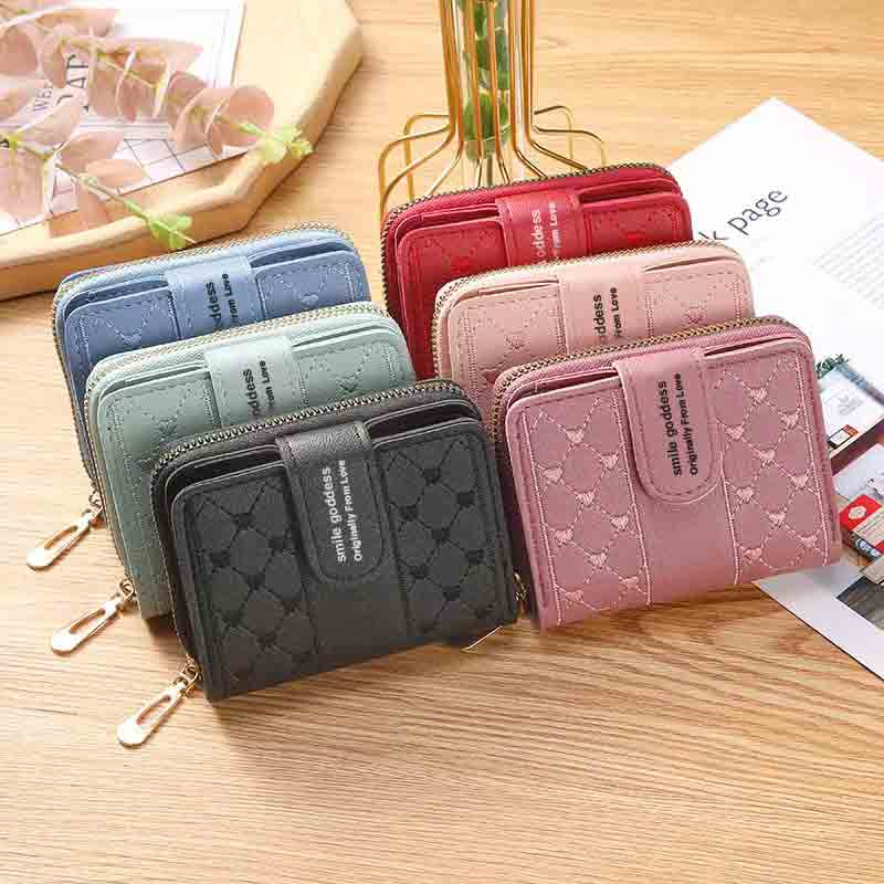 Jual Smile Goddess Dompet Wanita Dompet Lipat Dompet Korea Dompet Mini ...