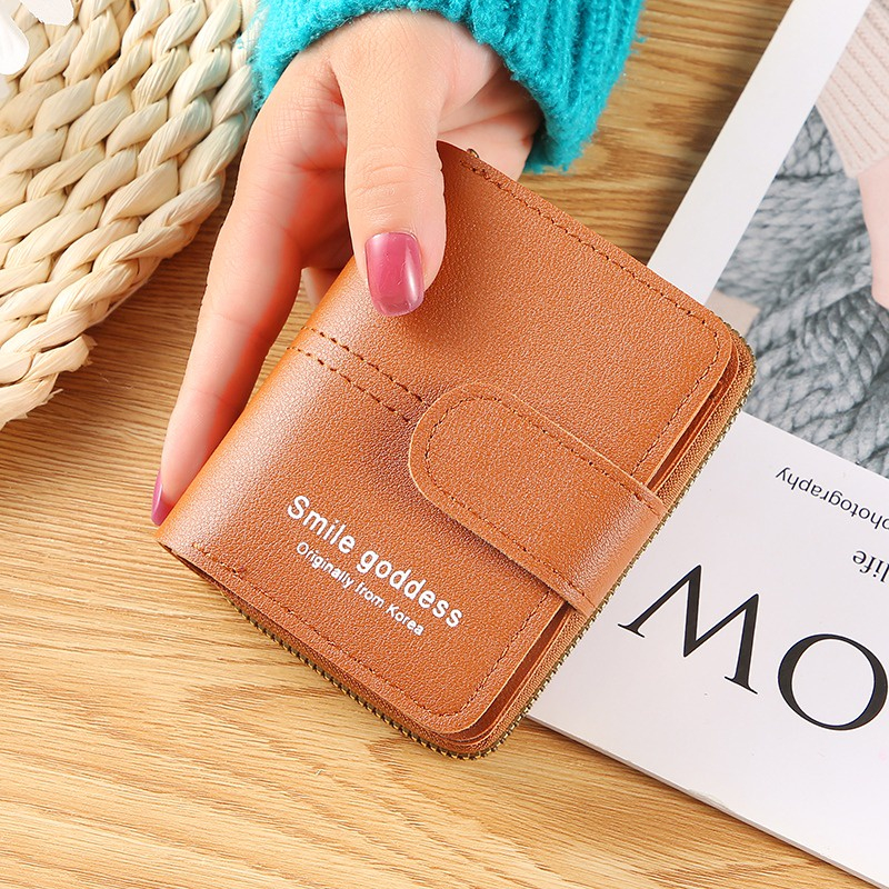 Jual Smile Goddess Dompet Wanita Dompet Lipat Dompet Korea Dompet Mini ...