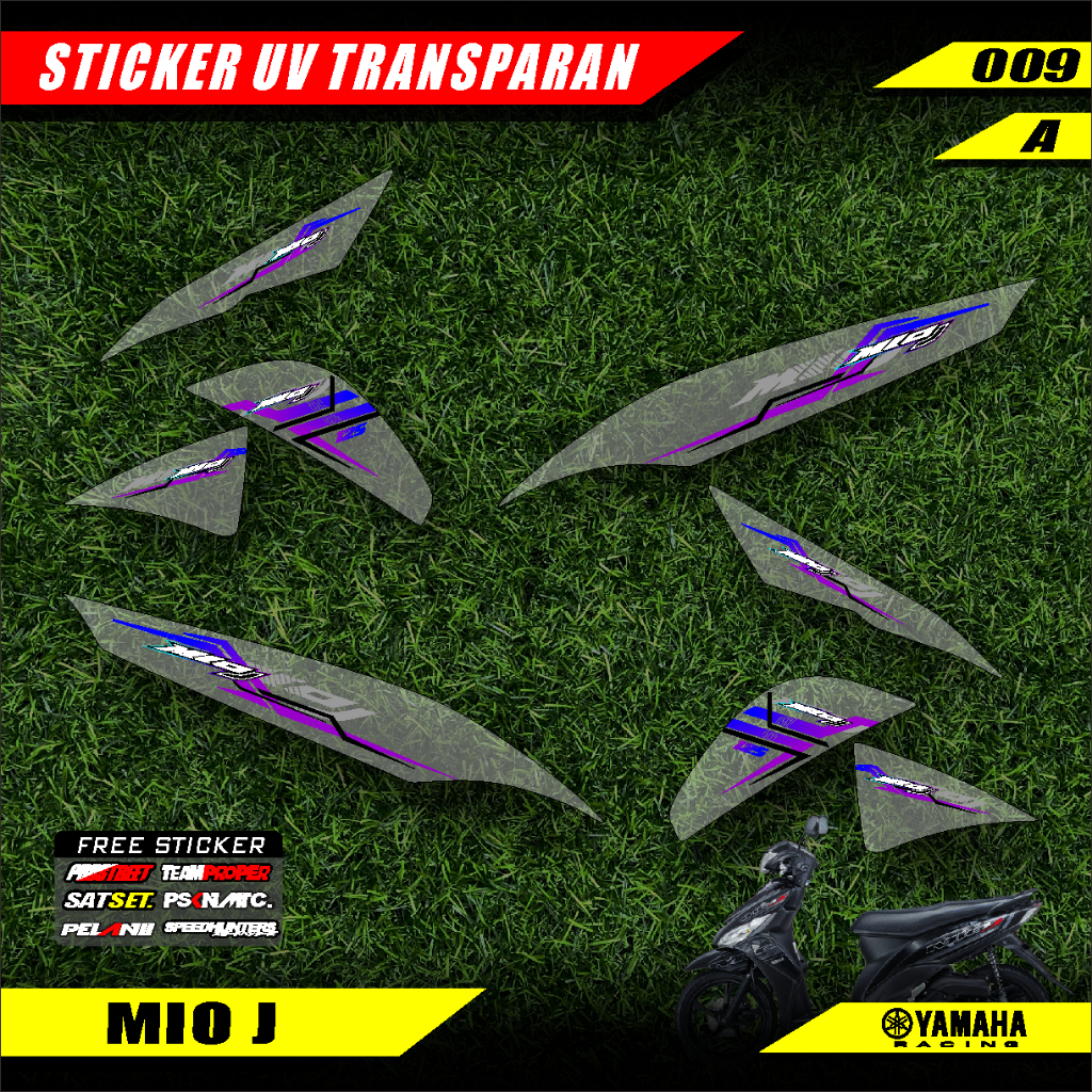 Jual STICKER STRIPING TRANSPARAN YAMAHA MIO J VARIASI LIST MOTOR DESAIN ...