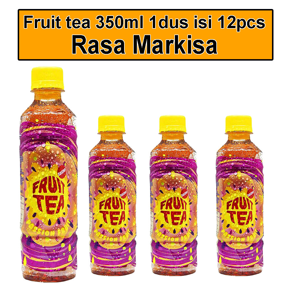 Jual Fruit Tea Sosro Markisa pet 350 ml isi 12 Pcs | Shopee Indonesia