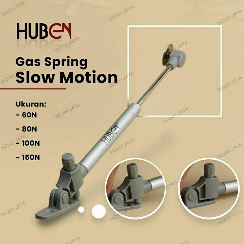 Jual Pegas Hidrolik Soft Close Gas Spring Slow Motion Huben GSM 100N ...