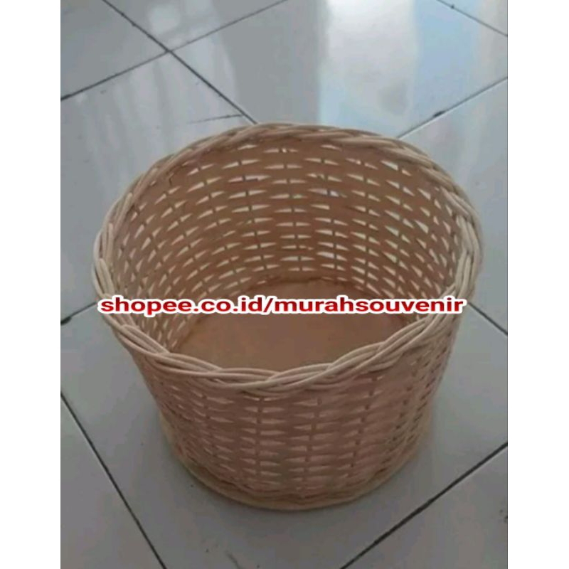 Jual keranjang rotan bulat. D 20, T 12 | Shopee Indonesia