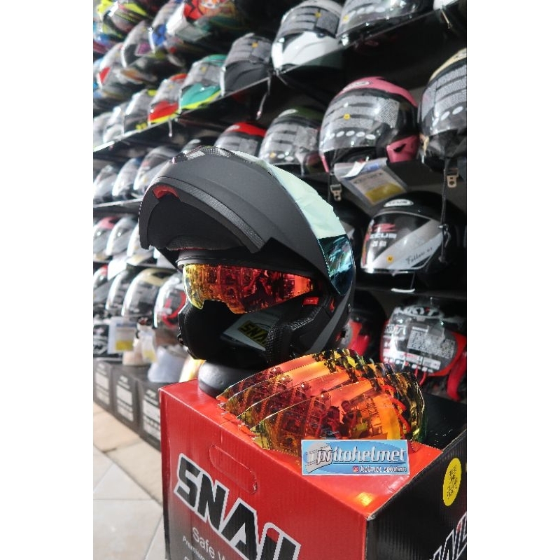 Jual Visor dalam Snail M1 Red Original | Shopee Indonesia