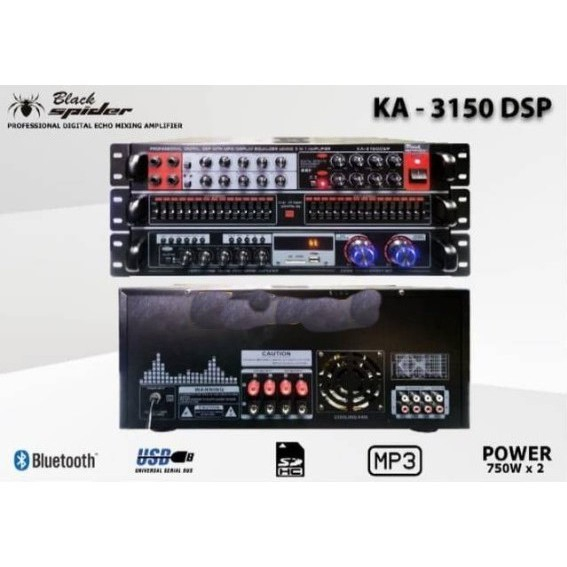 Jual Amplifier Blackspider BS KA-3150 DSP KA 3150 DSP KA3150DSP Original | Shopee Indonesia