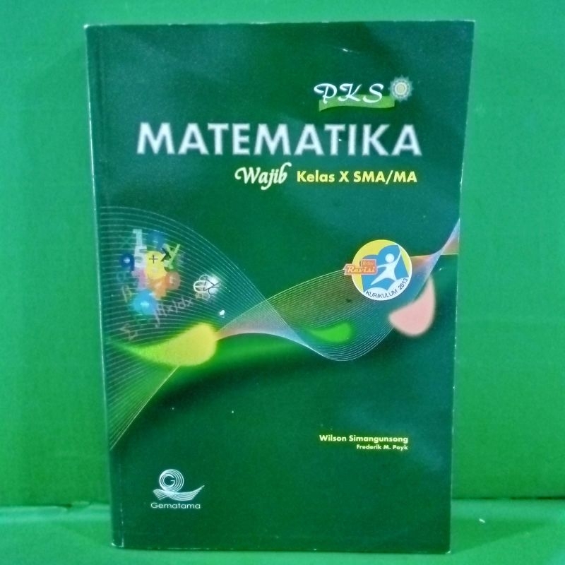 Jual Buku pks matematika wajib untuk SMA kelas 1 X 10 kurikulum 2013 revisi | Shopee Indonesia