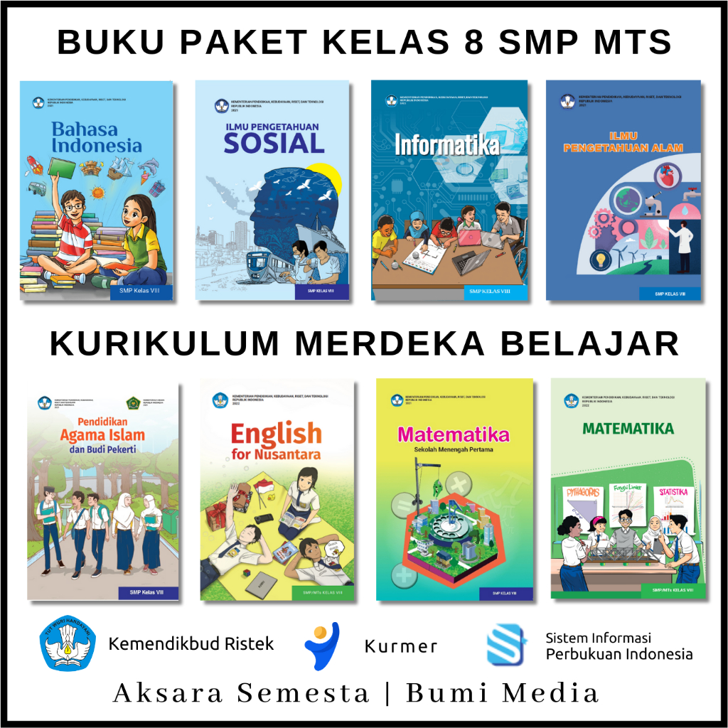 Jual Buku Paket Siswa Pelajaran Kelas 8 SMP MTs Kurikulum Merdeka Terbaru Kurmer Kumer Anak ...