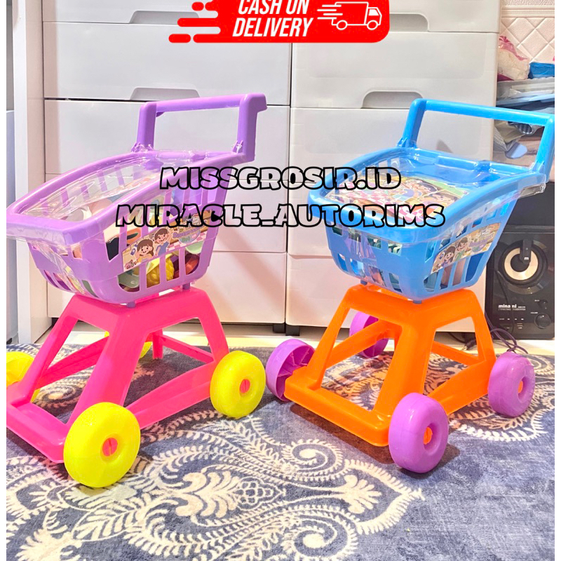Jual Trolley Hypermart JUMBO | keranjang dorong | belanja | Trolley ...