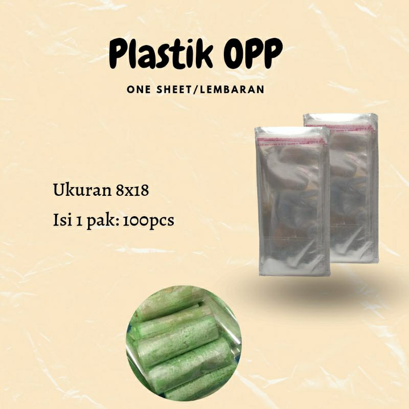 Jual Plastik OPP one sheet ukuran 8x18 dan 7x18 9x20 | Shopee Indonesia