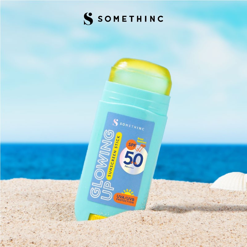 Jual SOMETHINC GLOWING UP SUNSCREEN STICK SPF 50 PA++++ 15GR | Shopee Indonesia