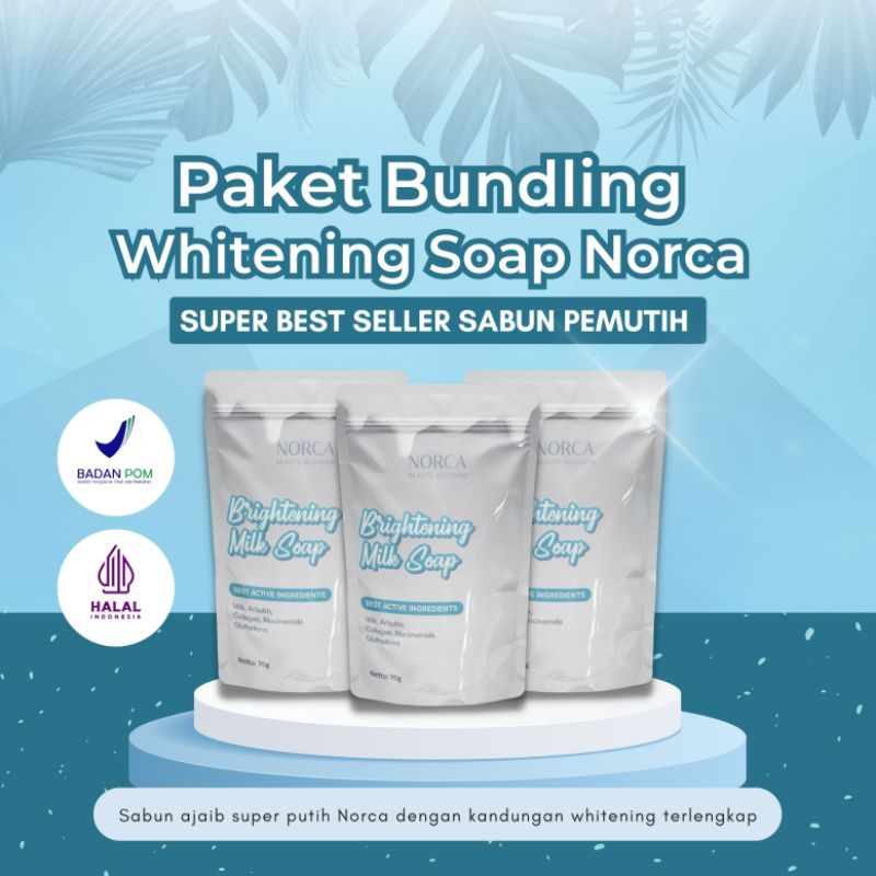 Jual PAKET BUNDLING WHITENING SOAP NORCA, PEMUTIH WAJAH DAN BADAN NORCA ...