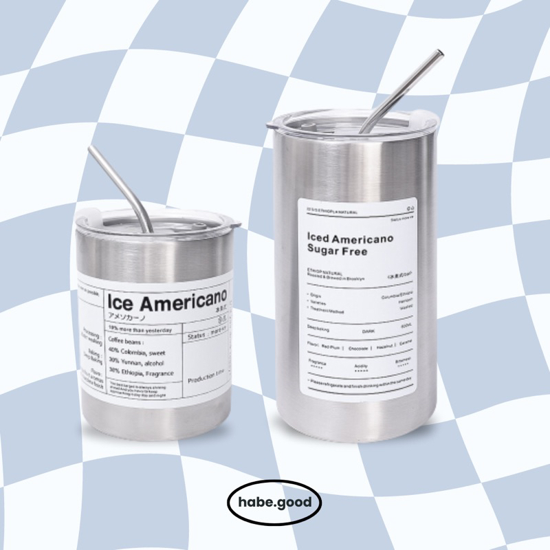 Jual TUMBLER COFFEE STAINLESS STEEL FREE SEDOTAN | BOTOL COFFEE ...