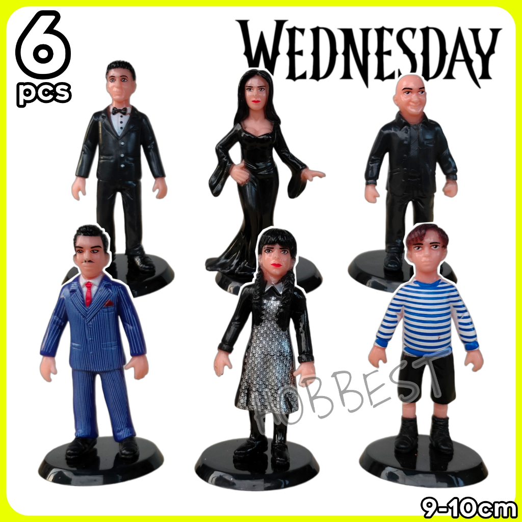 Jual Action Figure WEDNESDAY set isi 6 pcs Miniatur Topper Kue Pajangan ...
