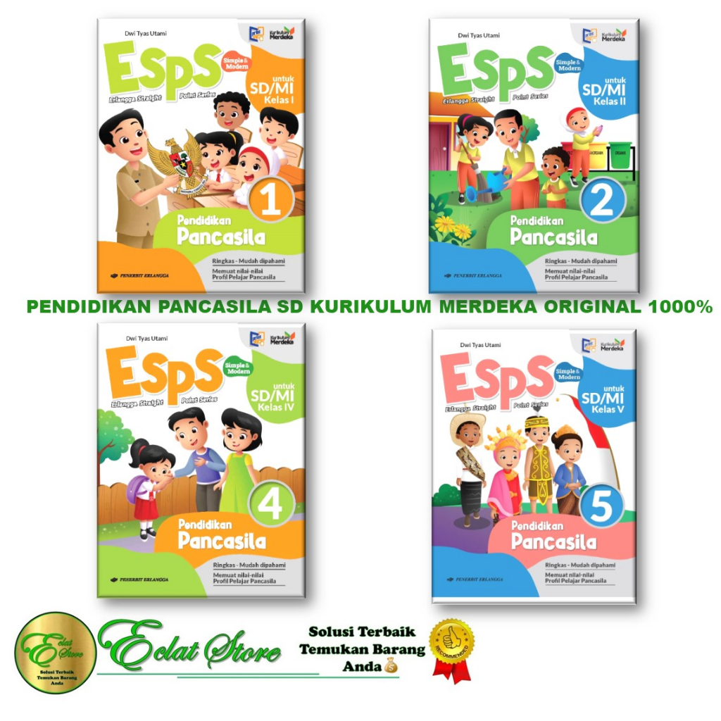 Jual BUKU ESPS PENDIDIKAN PANCASILA SD/MI KLS 1 KLS 2 KLS 3 KLS 4 KLS 5 KLS 6 KURIKULUM MERDEKA ...