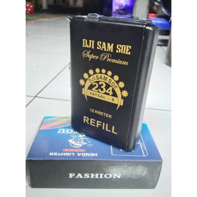 Jual WOW PROMO COD BOX ROKOK DAN KOREK MOTIF DJI SAM SOE REFIL - KOTAK ...