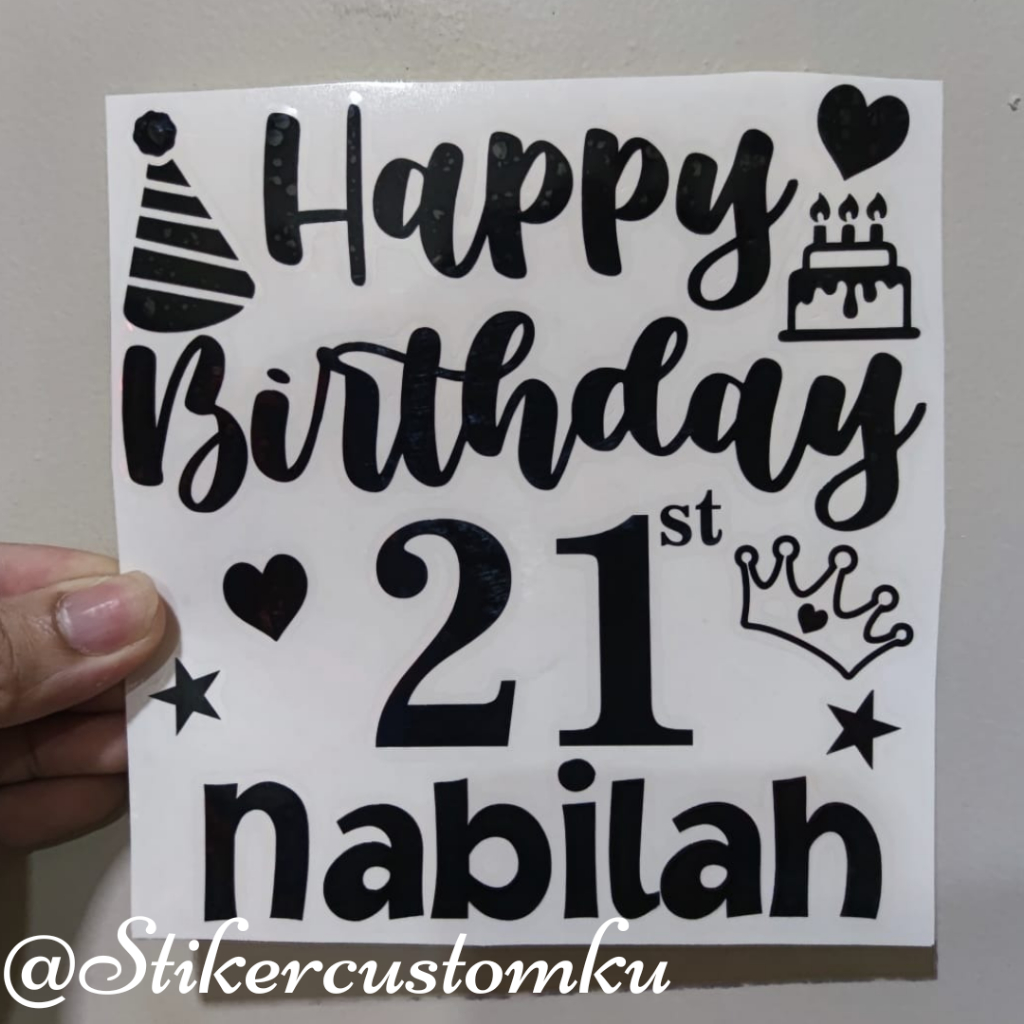 Jual Stiker Custom Untuk Balon PVC 18 inch Ukuran 20x20cm StiCker ...