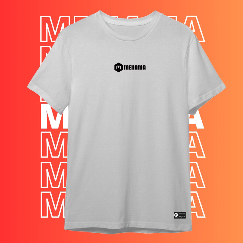 Jual T-SHIRT MENAMA ORIGINAL PREMIUM COTTON COMBED 30s 100% KAOS PUTIH ...