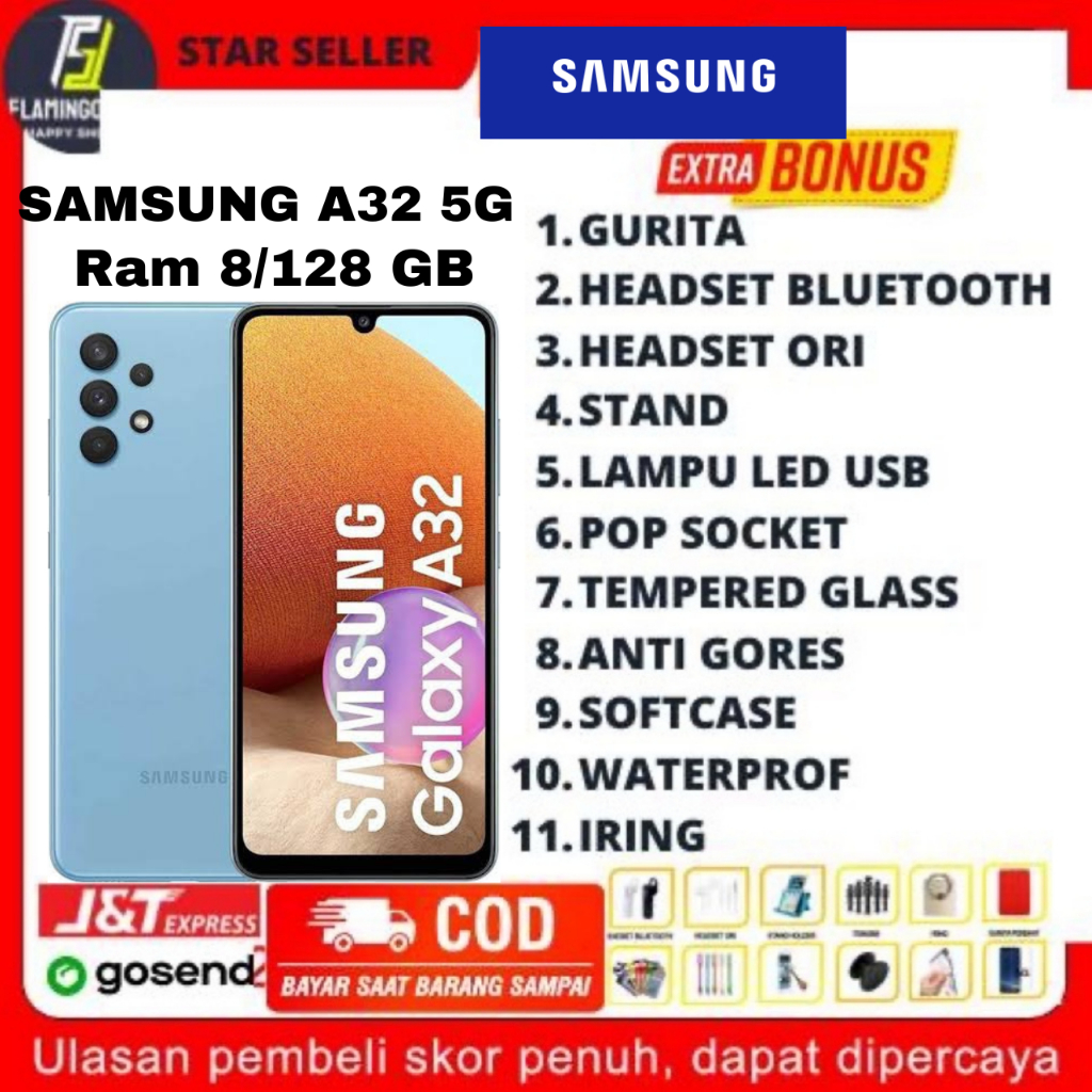 Jual SAMSUNG GALAXY A32 5G & 4G RAM 8/128 GARANSI RESMI SEIN | Shopee Indonesia
