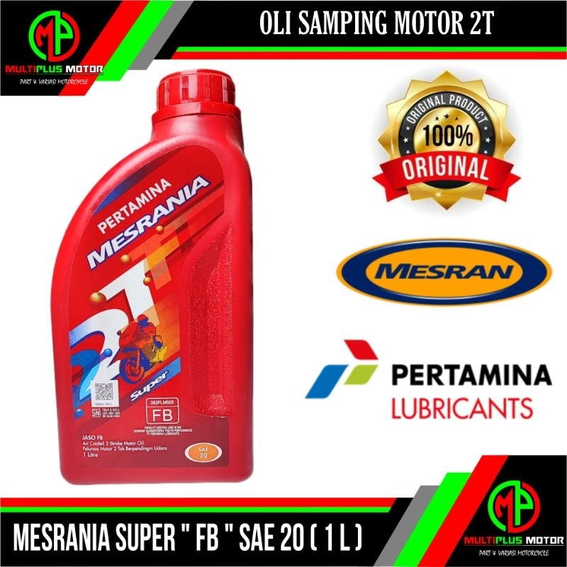 Jual Oli samping PERTAMINA MESRANIA FB 2T SAE 20 1LT ORIGINAL 100% ...