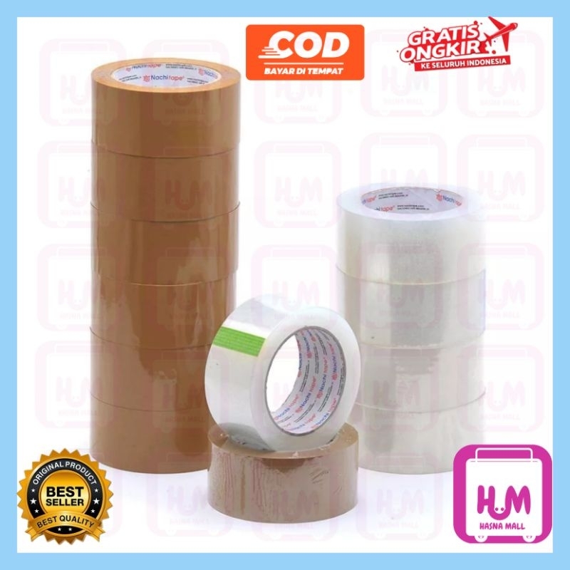 Jual Lakban 2 Inch x 100 Yard / Lakban 45mm 100 Yard 2INCH / KUALITAS ...