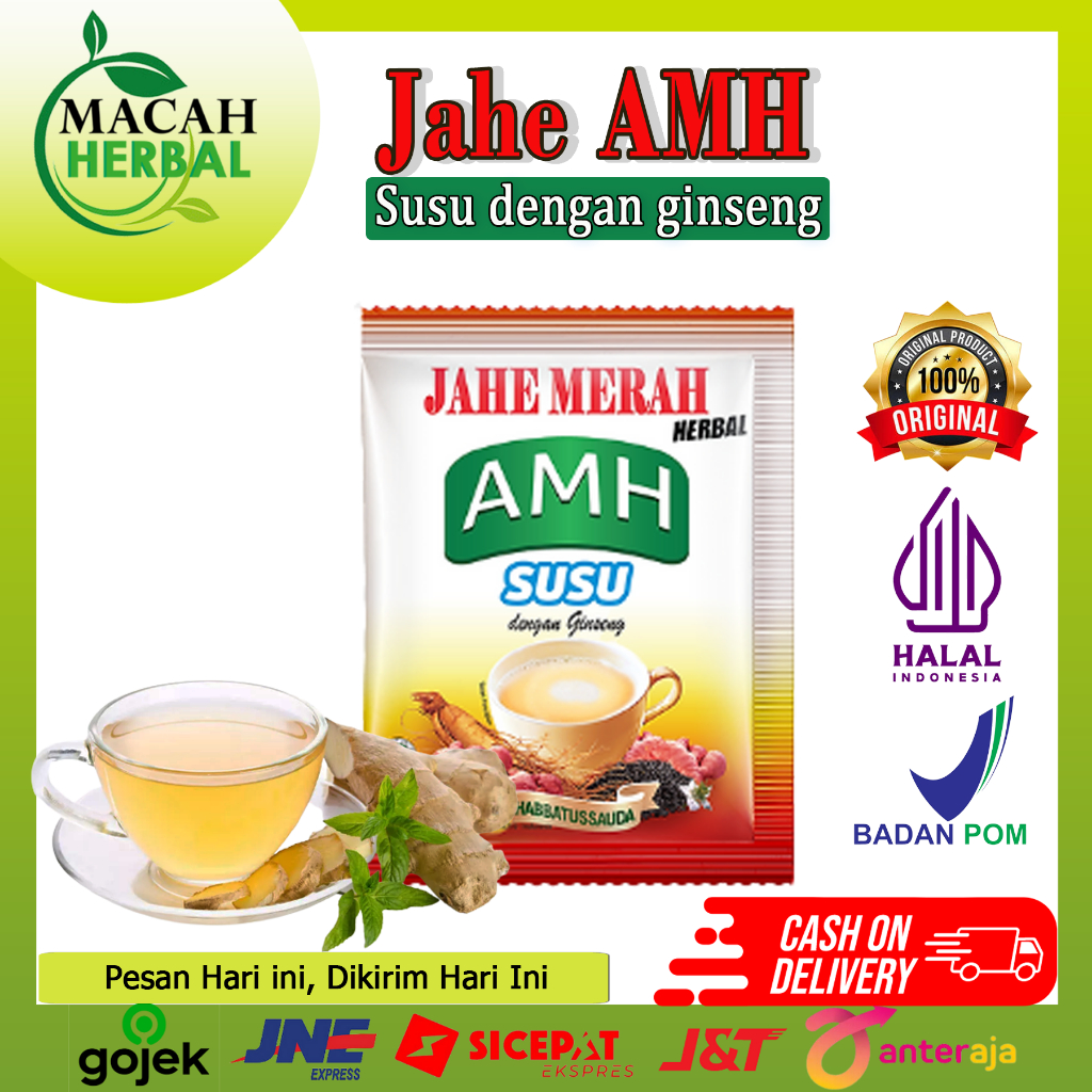 Jual MACAH HERBAL - Jahe Merah AMH susu 1sachet Minuman Jahe Instan ... Jual MACAH HERBAL - Jahe Merah AMH susu 1sachet Minuman Jahe Instan ...