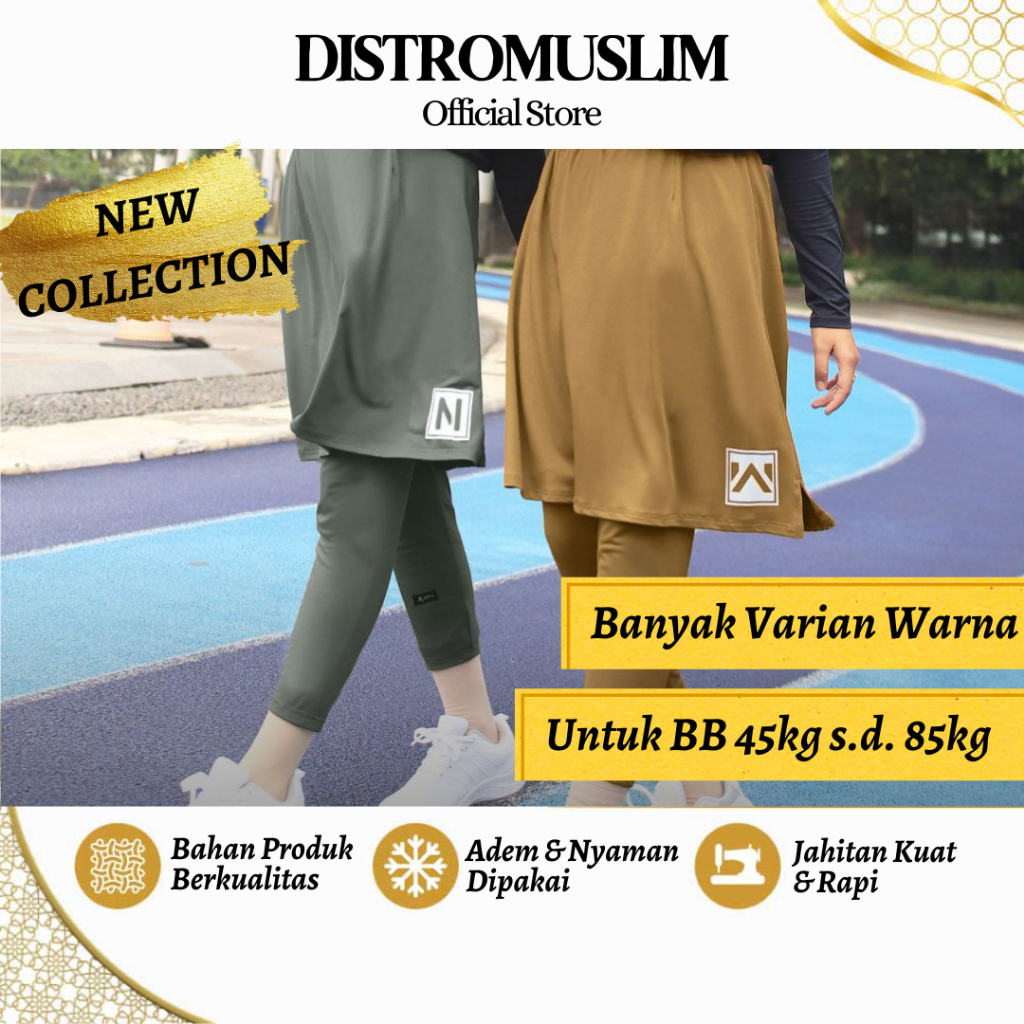 Jual Legging Loss Rok Span Polos Wanita Muslimah Celana Legging by WNJ ...