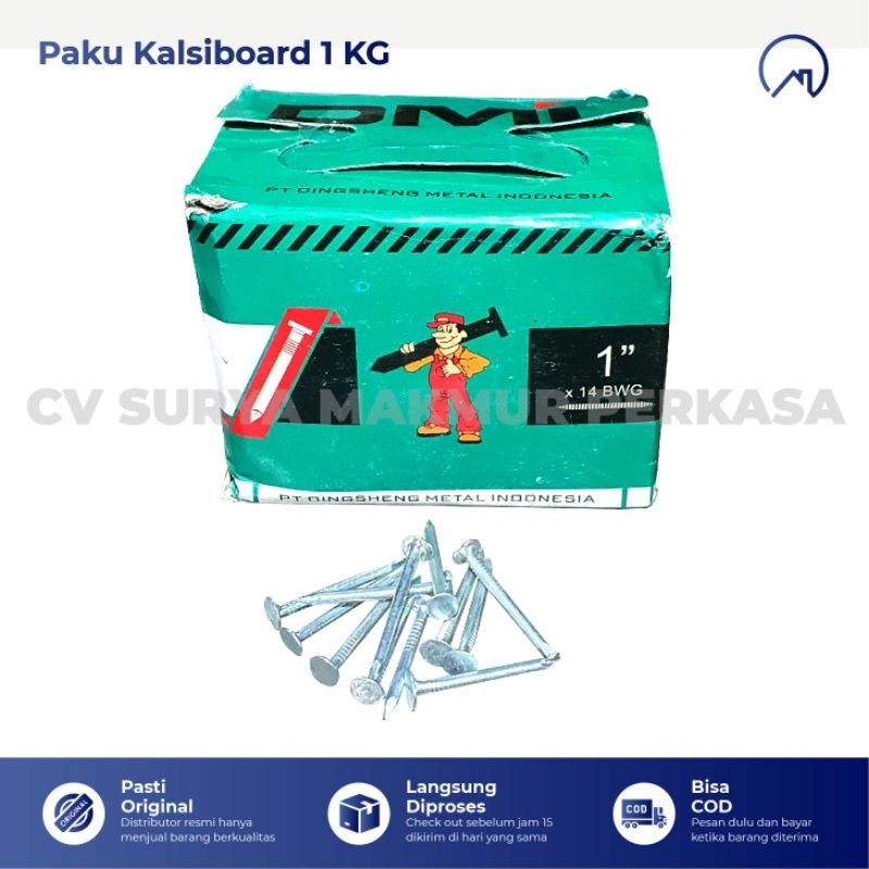 Jual Paku Kalsiboard 1 Inch / Paku Kalsi Board GRC Plafon 1 KG | Shopee ...