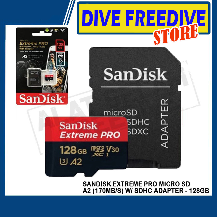 Jual Sandisk Extreme Pro Micro SD 170Mbps 128gb Memory Card A2 SDHC ...